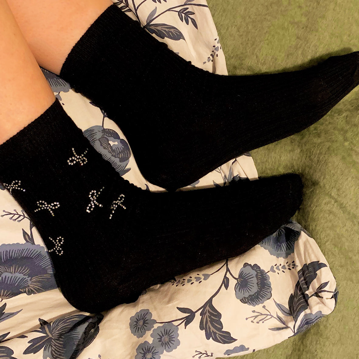 Diamante Bow Socks – Better Tights
